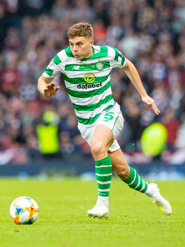 Roberto Martinez picks out Celtic's James Forrest