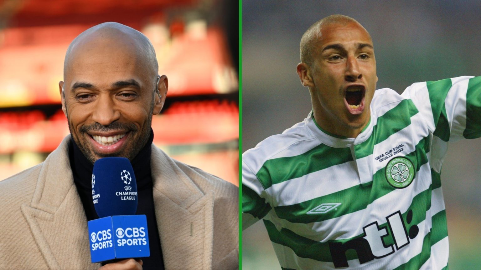 Thierry Henry shows Henrik Larsson love as Celtic legend given ...