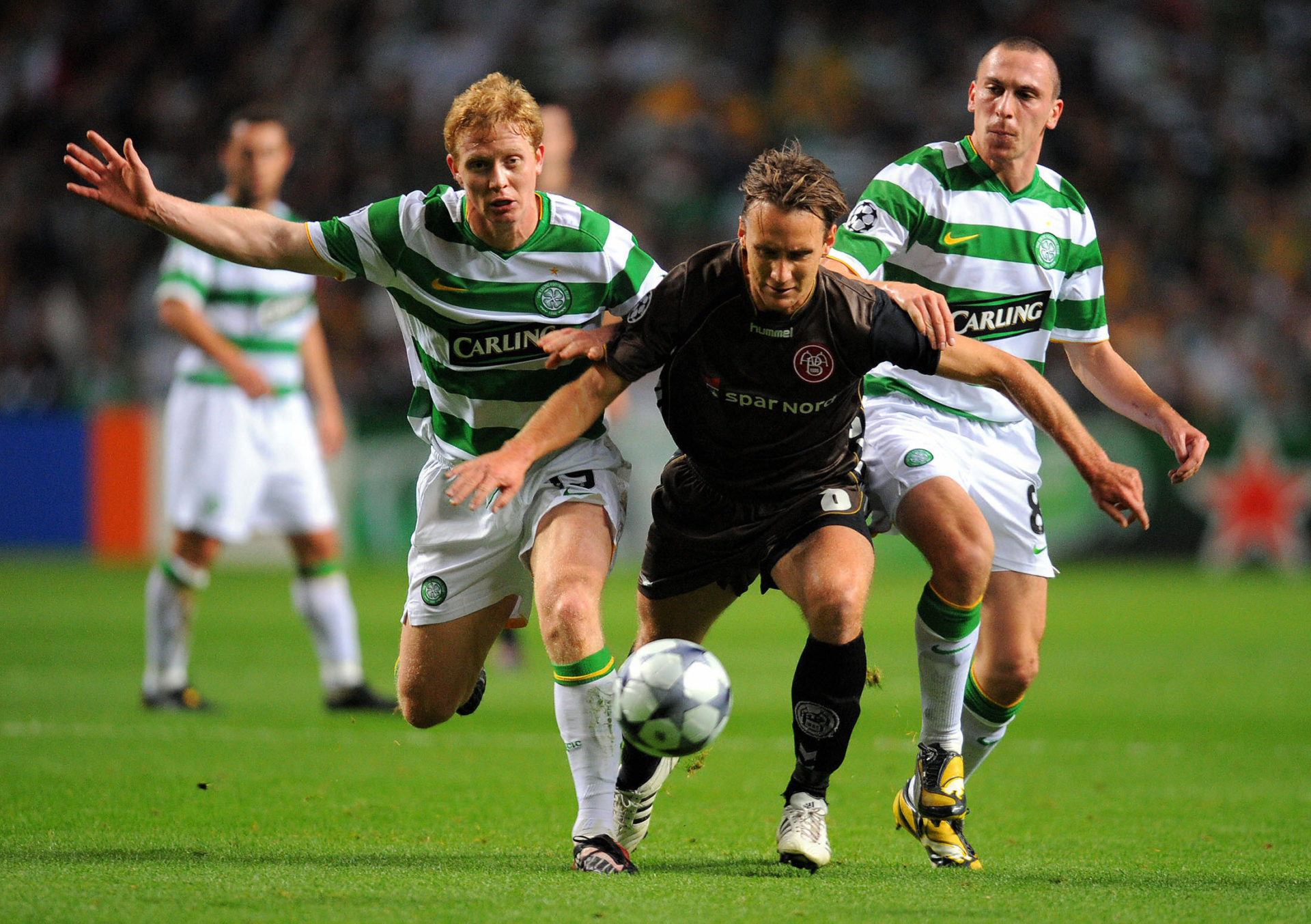Scott Brown wins the battle of former Celtic stars against Barry Robson
