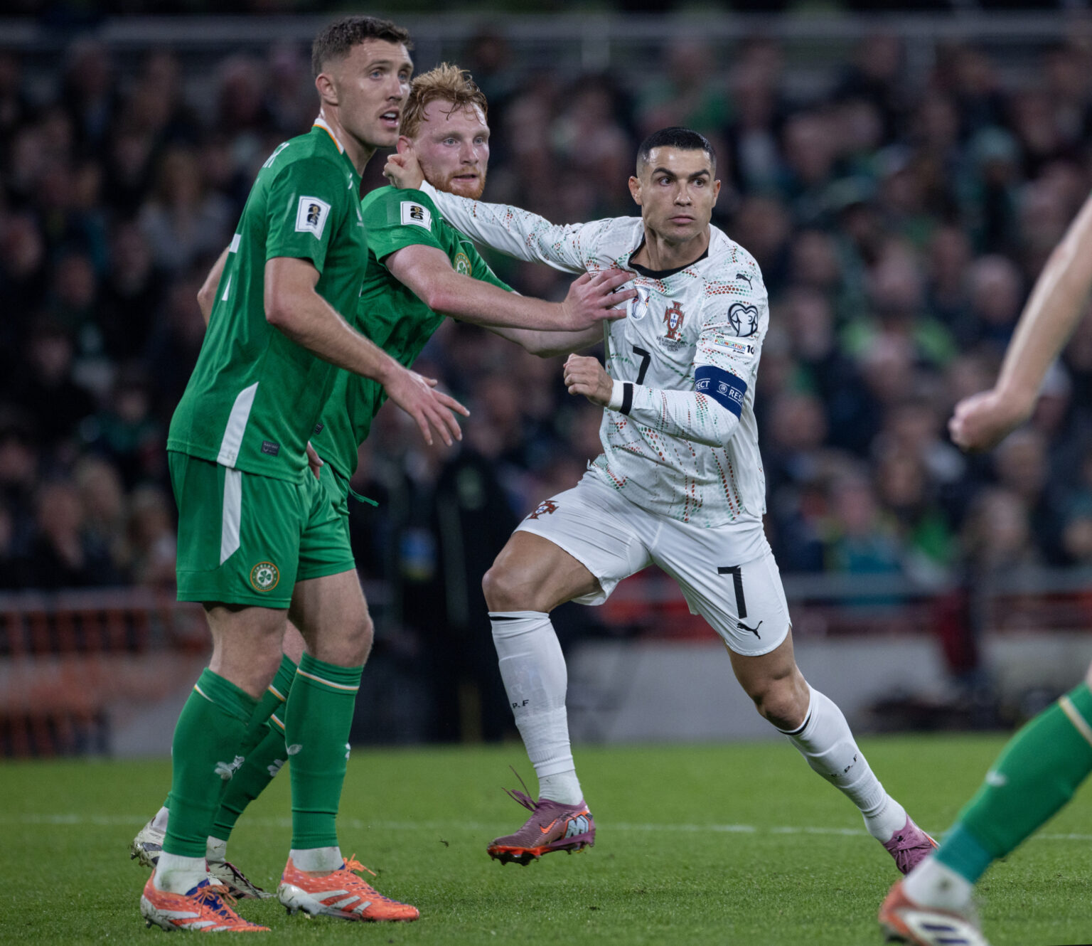 Liam Scales reacts after Celtic star's assist helped Ireland humble ...
