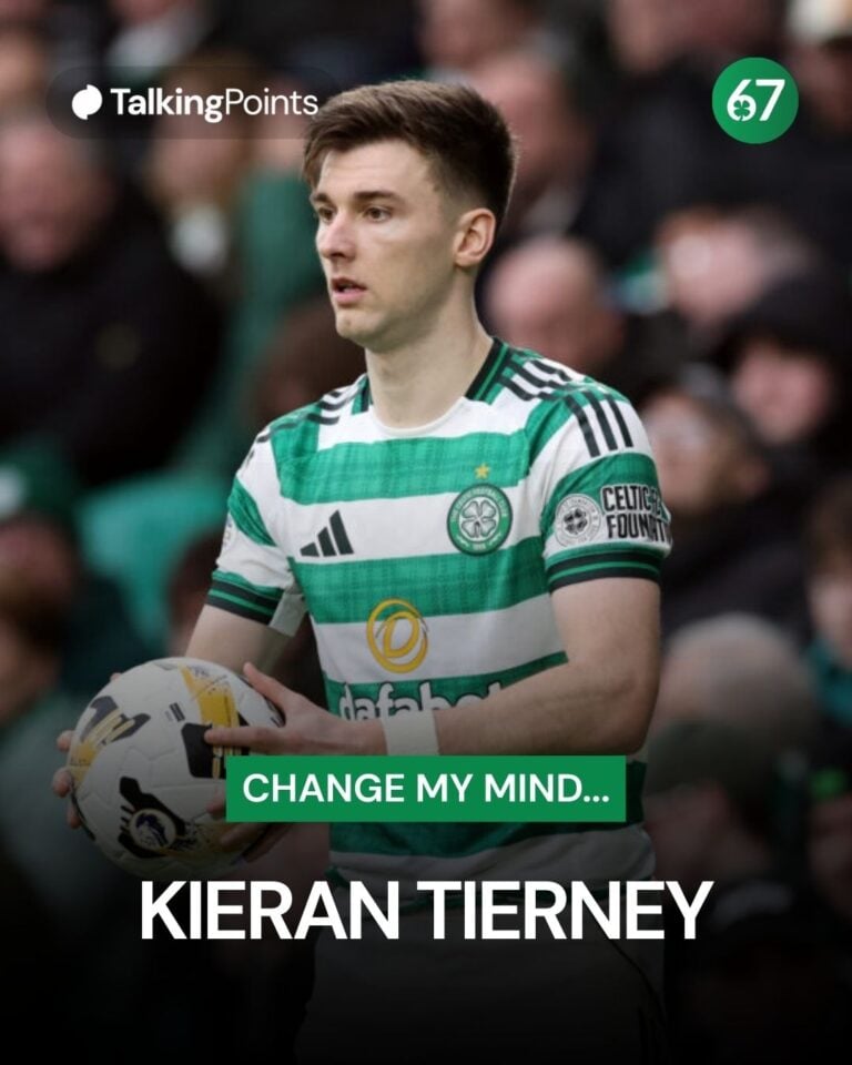 Kieran Tierney spotted with Celtic bag before Scotland beat Haiti
