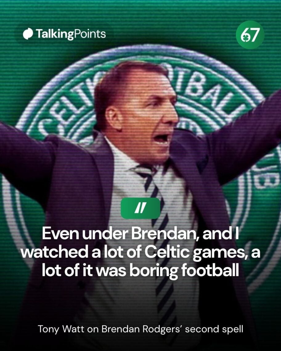 Celtic debate ignited as Tony Watt labels ex-manager's Brendan Rodgers ...